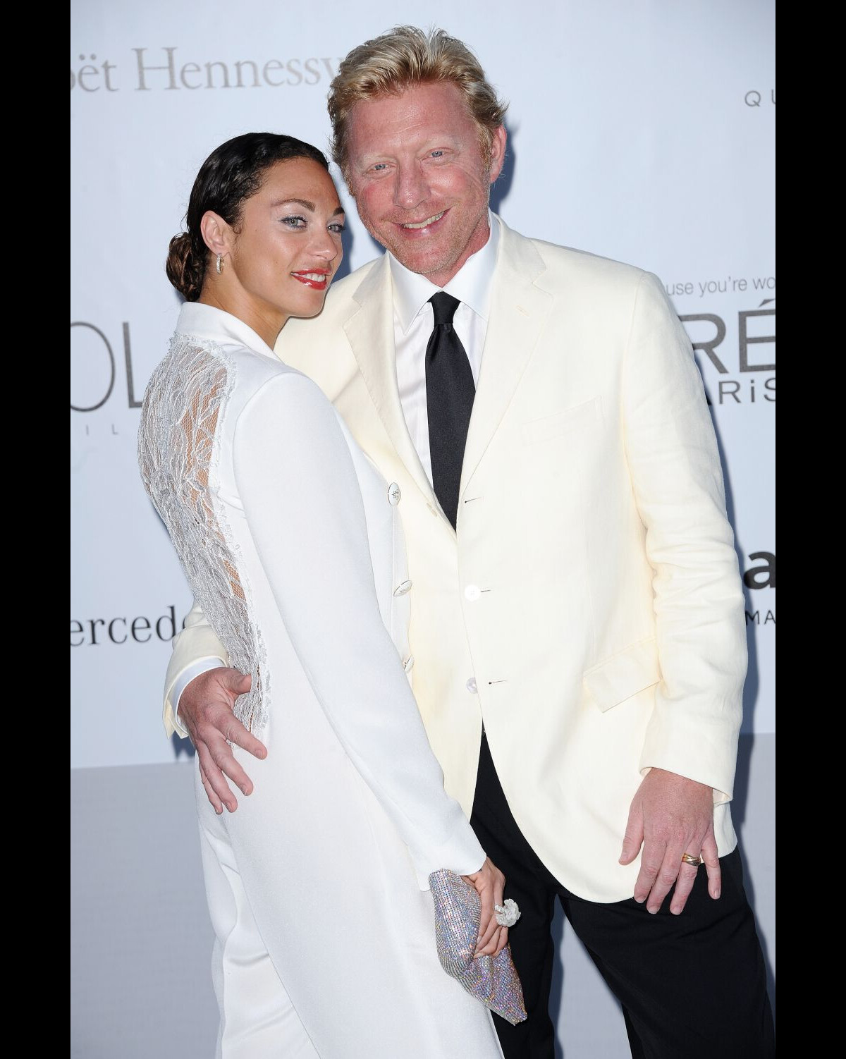 Photo : Lilly Becker et Boris Becker au gala de l'amfAR à Canes. Le 24 ...
