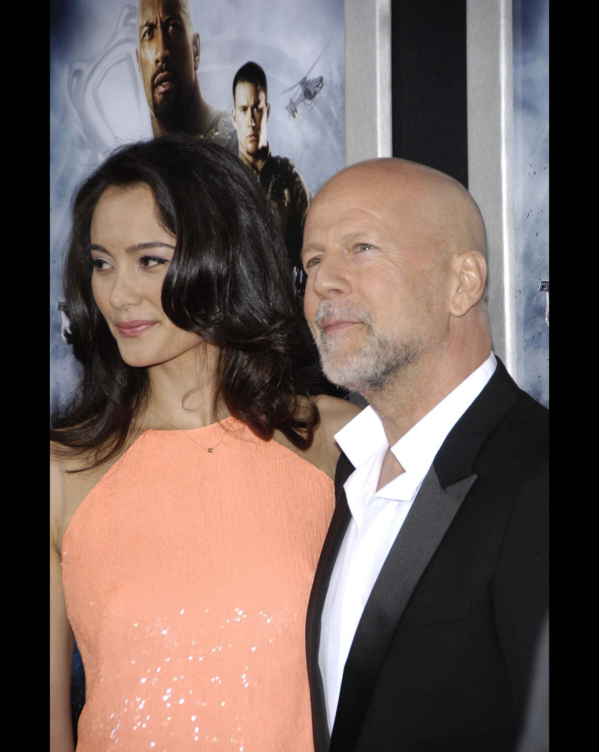 Photo : Emma Heming et Bruce Willis pendant la première de G.I. Joe ...