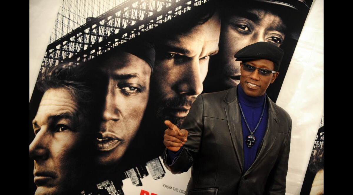 Photo : L'acteur Wesley Snipes à New York, le 2 mars 2010. - Purepeople