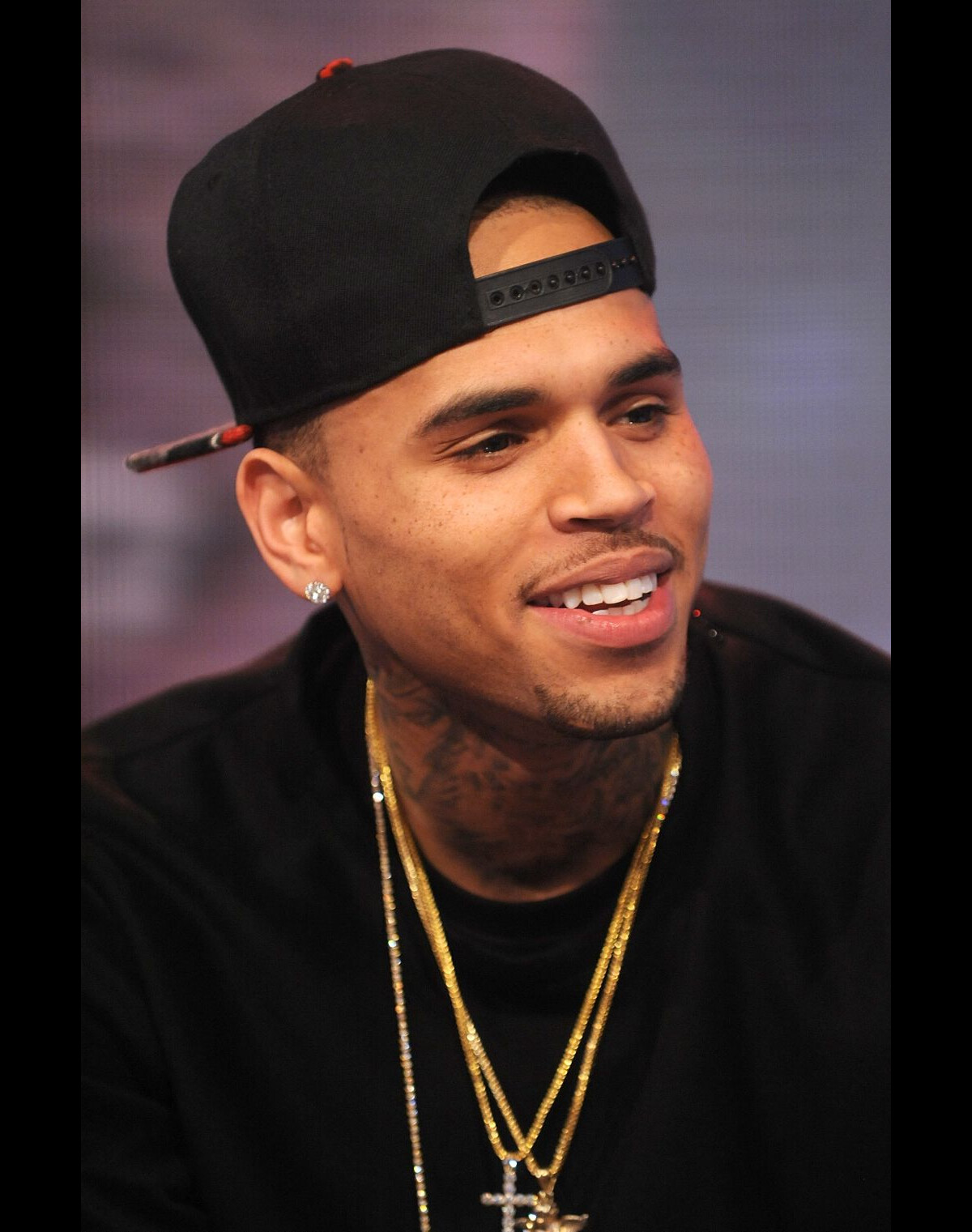 Photo : Chris Brown sur le plateau de l'émission 106 & Park sur BET ...