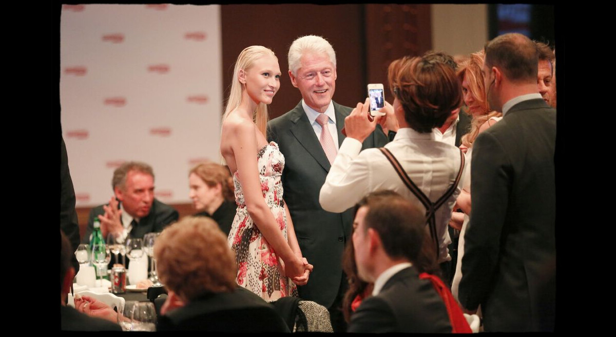 Photo : Bill Clinton invité d'honneur d'un grand dîner organisé par ...