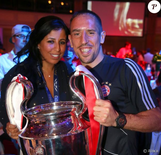 Bayern-Dortmund : Franck Ribéry, champion heureux au côté de son épouse ...