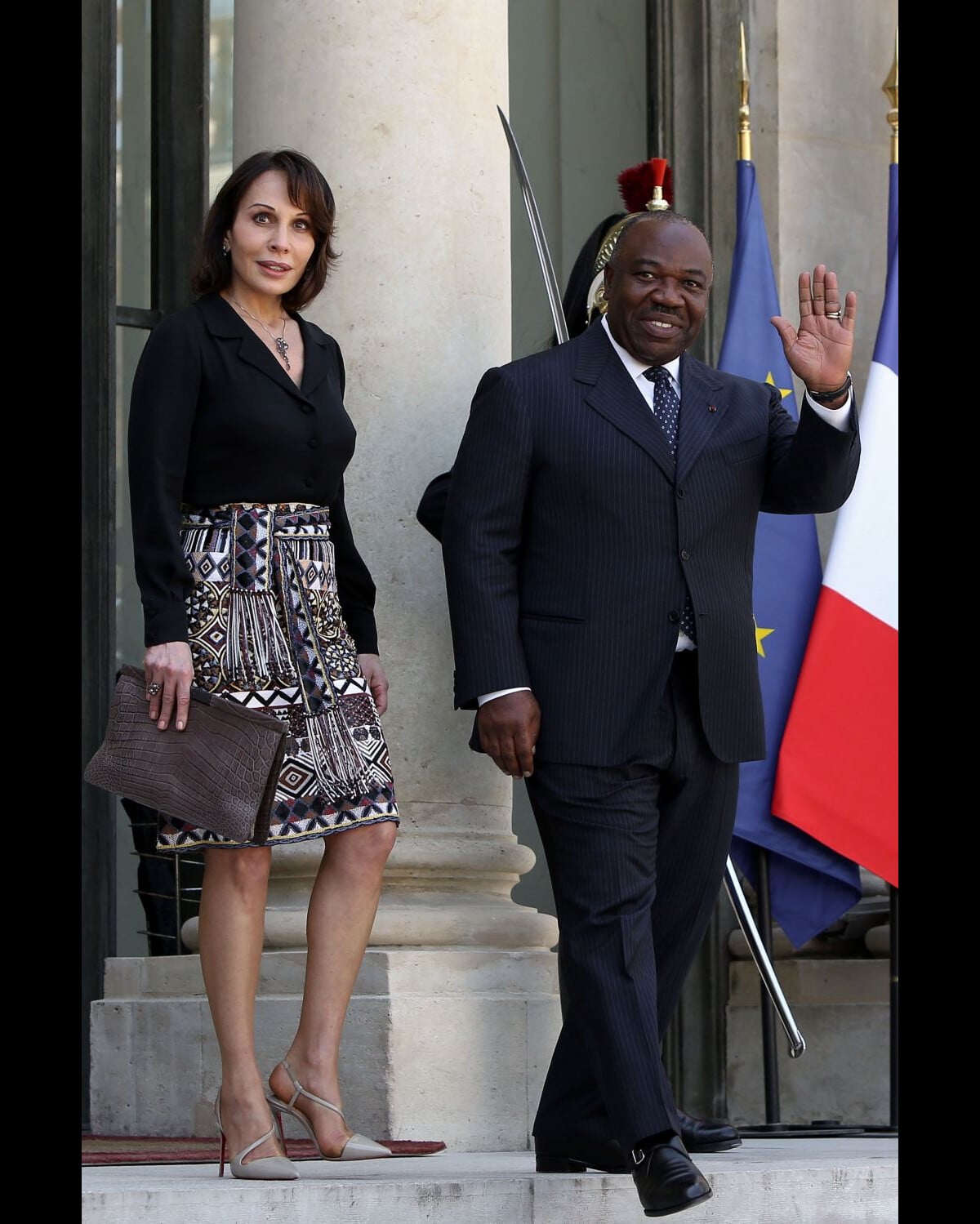 Photo : Le président gabonais Ali Bongo avec sa femme Sylvia Ondimba ...