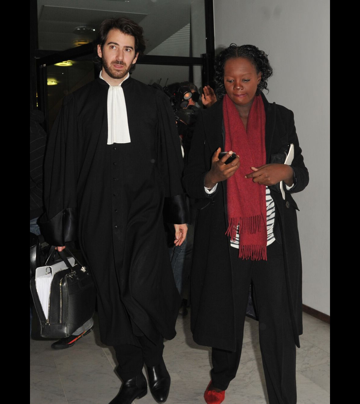 Photo : Antonin Lévy et sa cliente Rama Yade à Nanterre, le 28 février ...