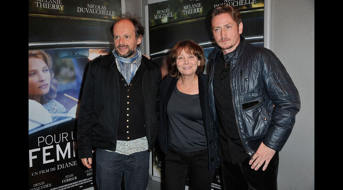 Photo : Denis Podalydès, la réalisatrice Diane Kurys et Benoît Magimel à la première du film ...