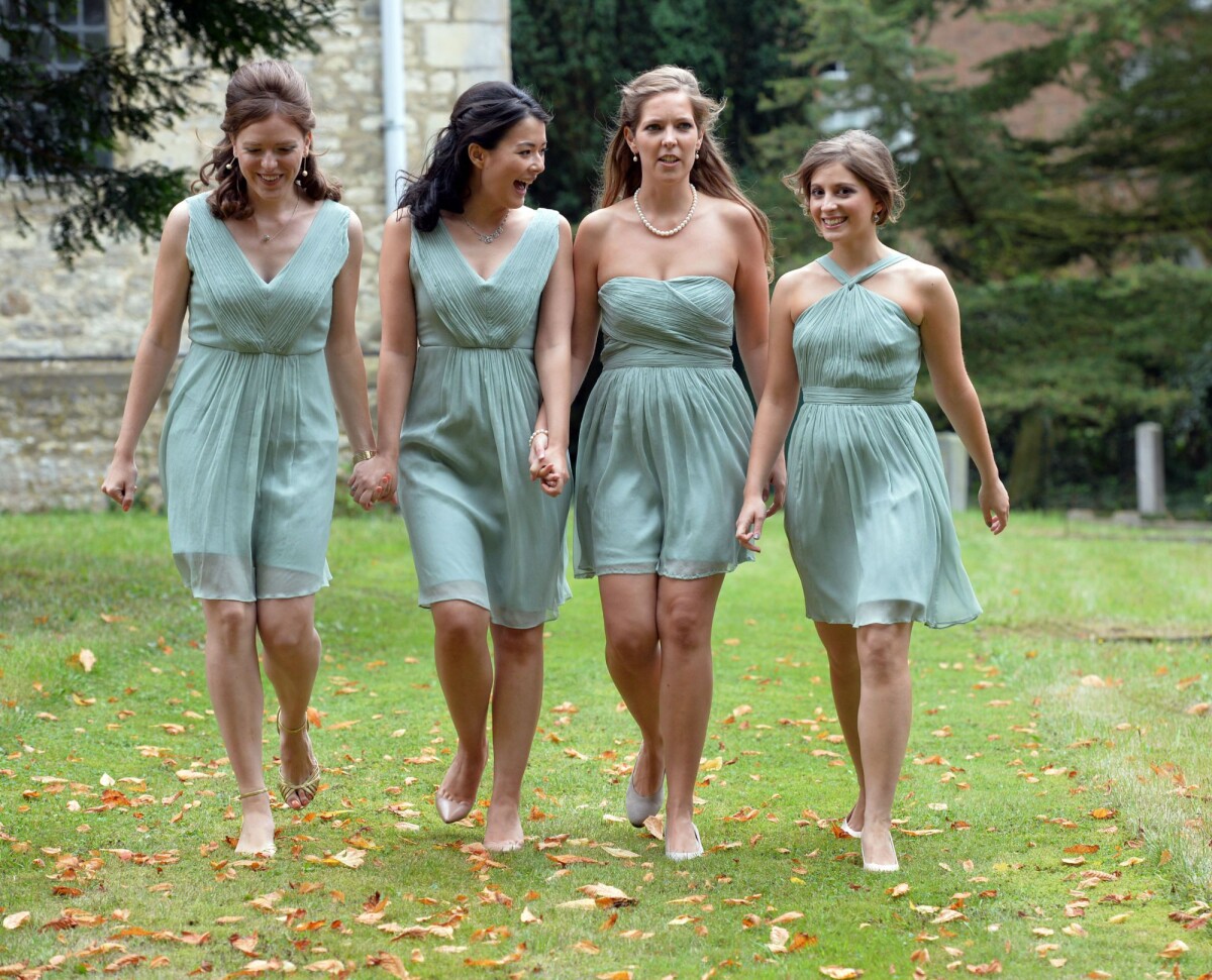 Photo : Les demoiselles d'honneur lors du mariage d'Euan Blair et ...