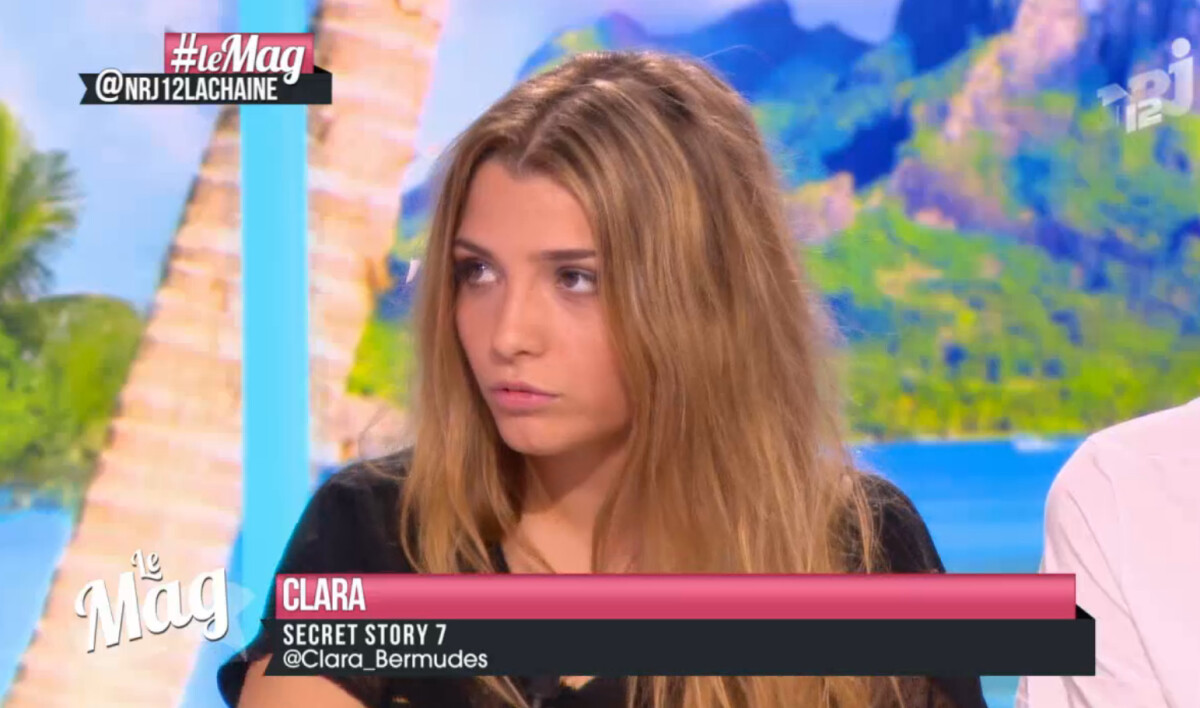Photo : Clara et Gautier de Secret Story 7 sur le Mag d'NRJ12. Le 25 septembre 2013. - Purepeople