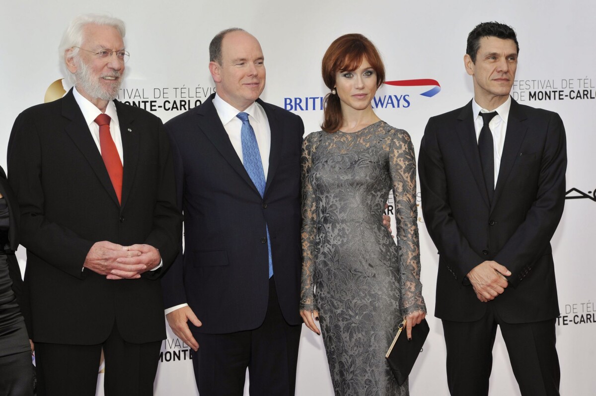Photo : Le Prince Albert II de Monaco, Donald Sutherland, Gabriella ...