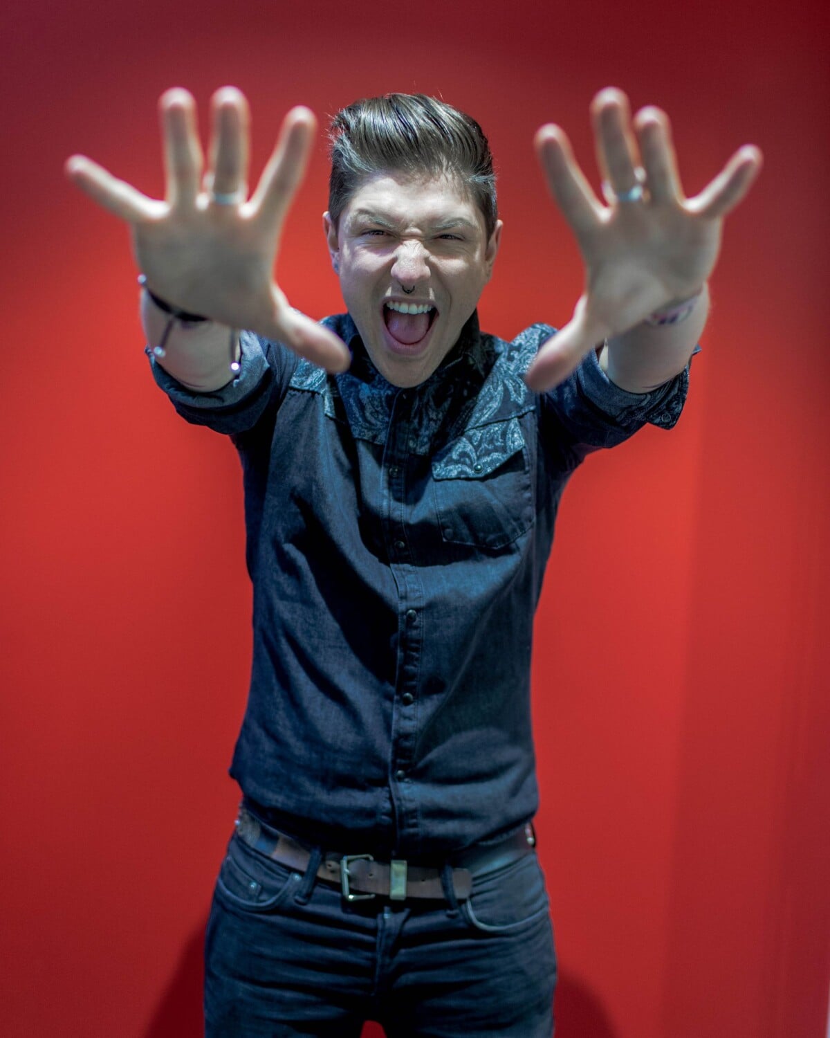 Photo : Exclusif - Le jeune DJ Quentin Mosimann, lors d'une DJbooth ...