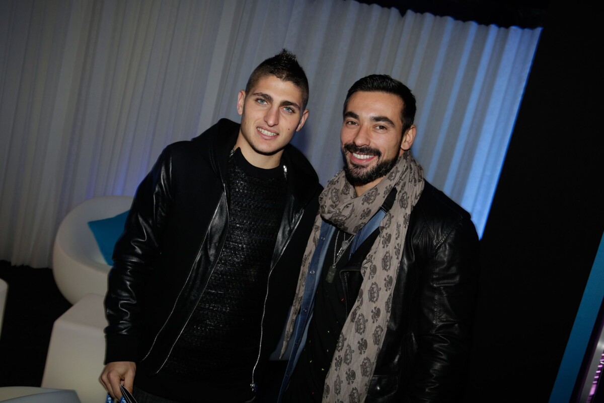 Photo : Marco Verratti et Ezequiel Lavezzi lors de la soirée One Drop ...