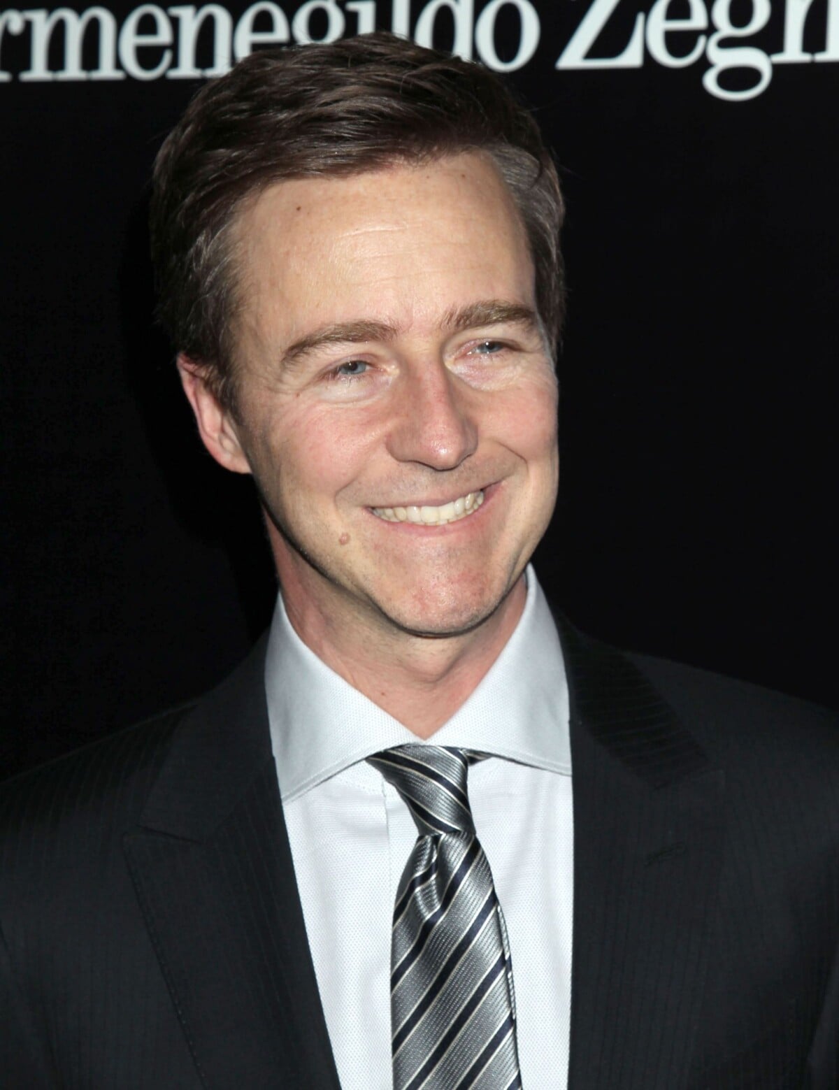 Photo : Edward Norton lors de l'ouverture du Ermenegildo Zegna Global ...
