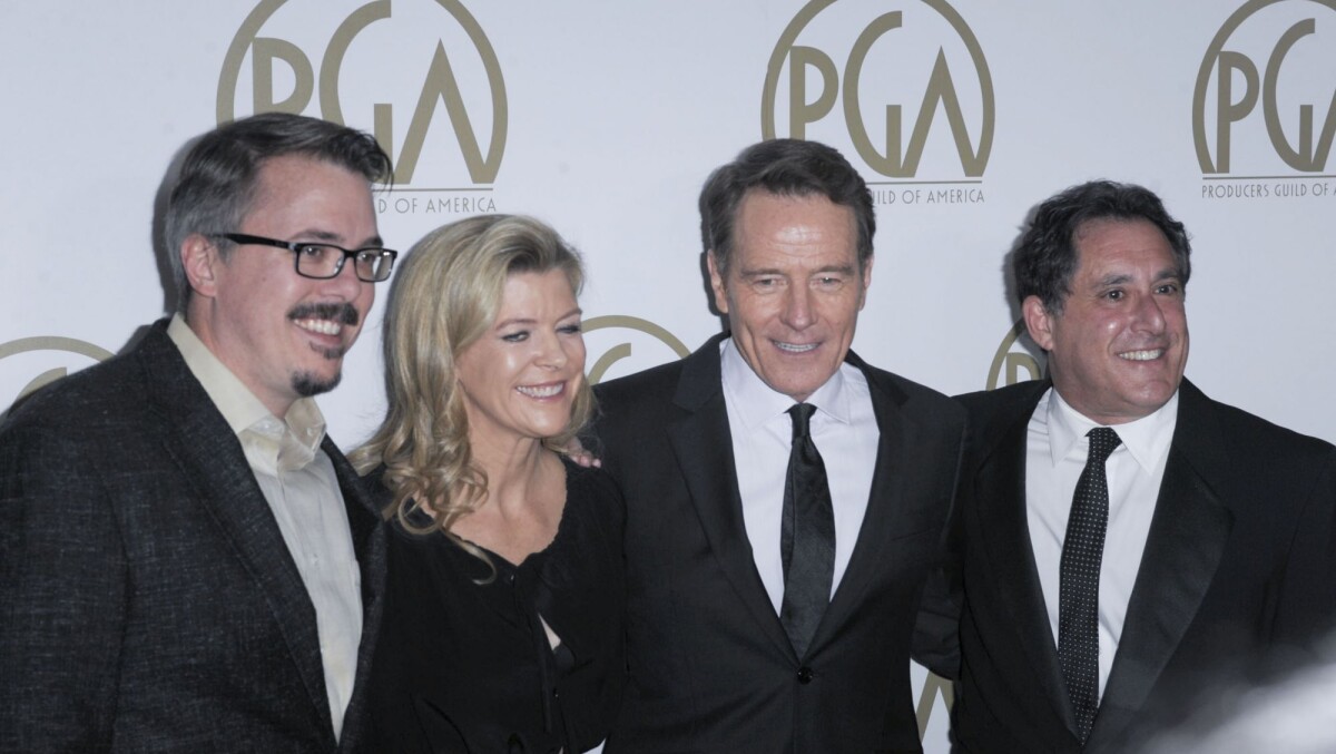 Photo : Vince Gilligan, Michelle MacLaren, Bryan Cranston, Stewart ...