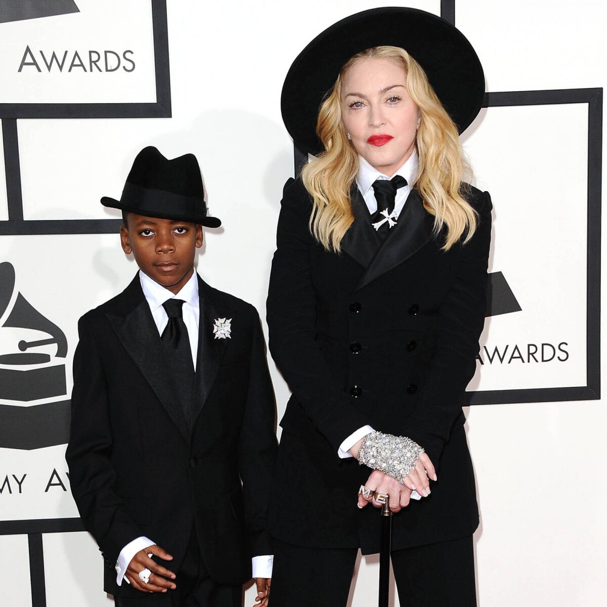 Photo : Madonna et son fils David Banda arrivent à le 56e cérémonie des ...