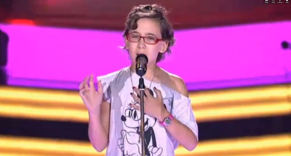 Photo : Iralia La Torre, jeune candidate de 11 ans de The Voice Kids en ...