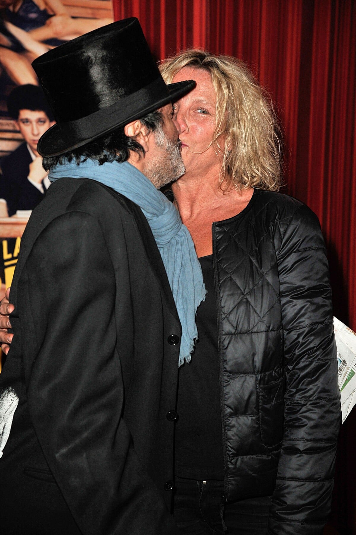 Photo : Rachid Taha et une proche à la première du film "La crème de la ...