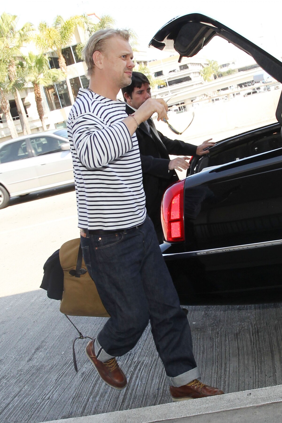 Photo : Jade Jagger (enceinte) et son mari Adrian Fillary quittent Los ...