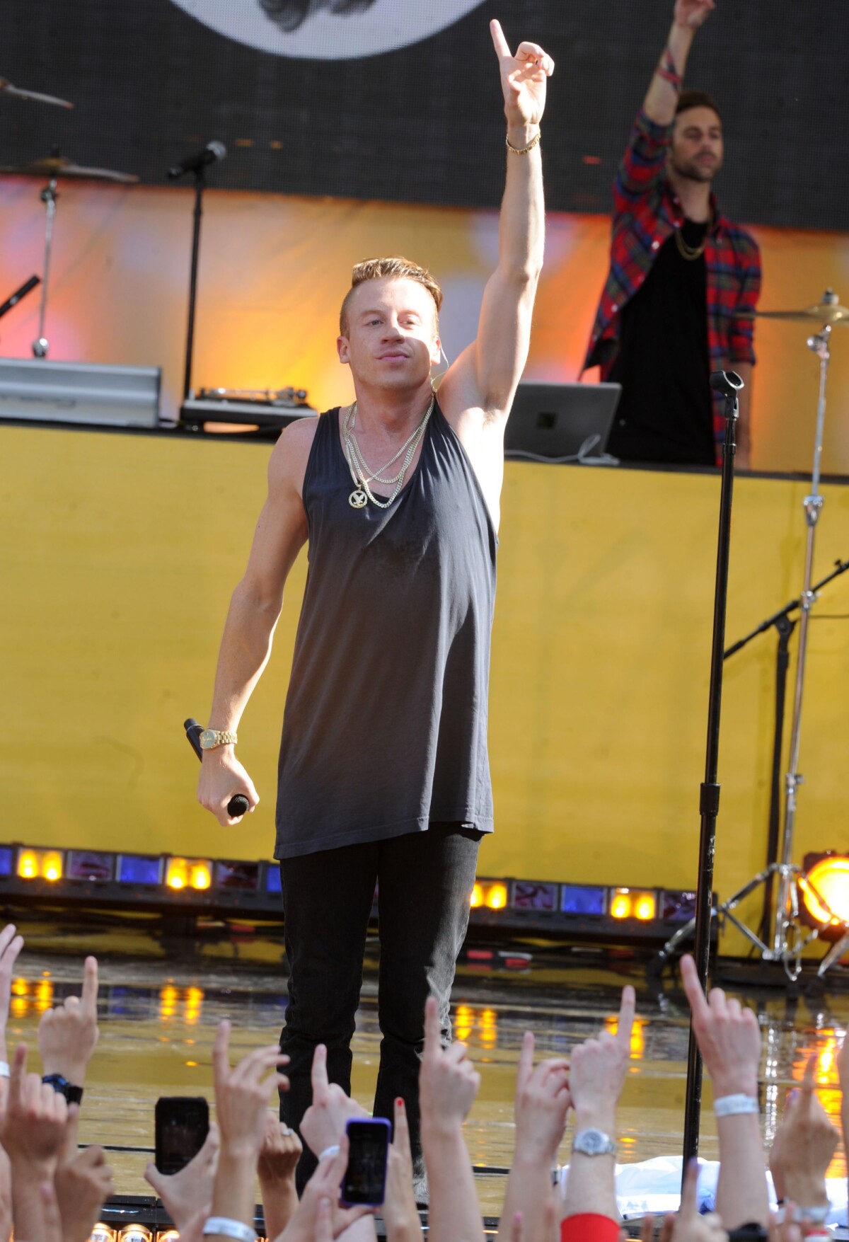 Photo : Macklemore et Ryan Lewis à New York, le 16 août 2013. - Purepeople