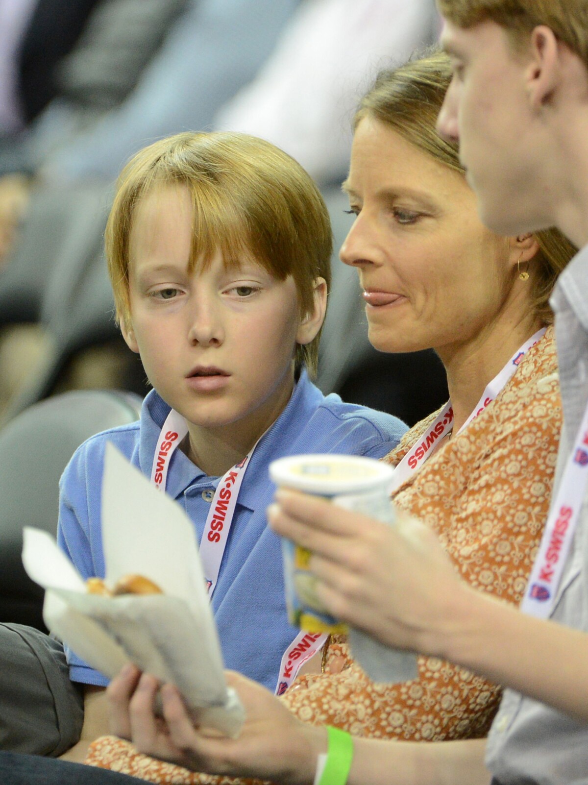 Photo : Jodie Foster et son fils Christopher "Kit" lors d'un match de ...