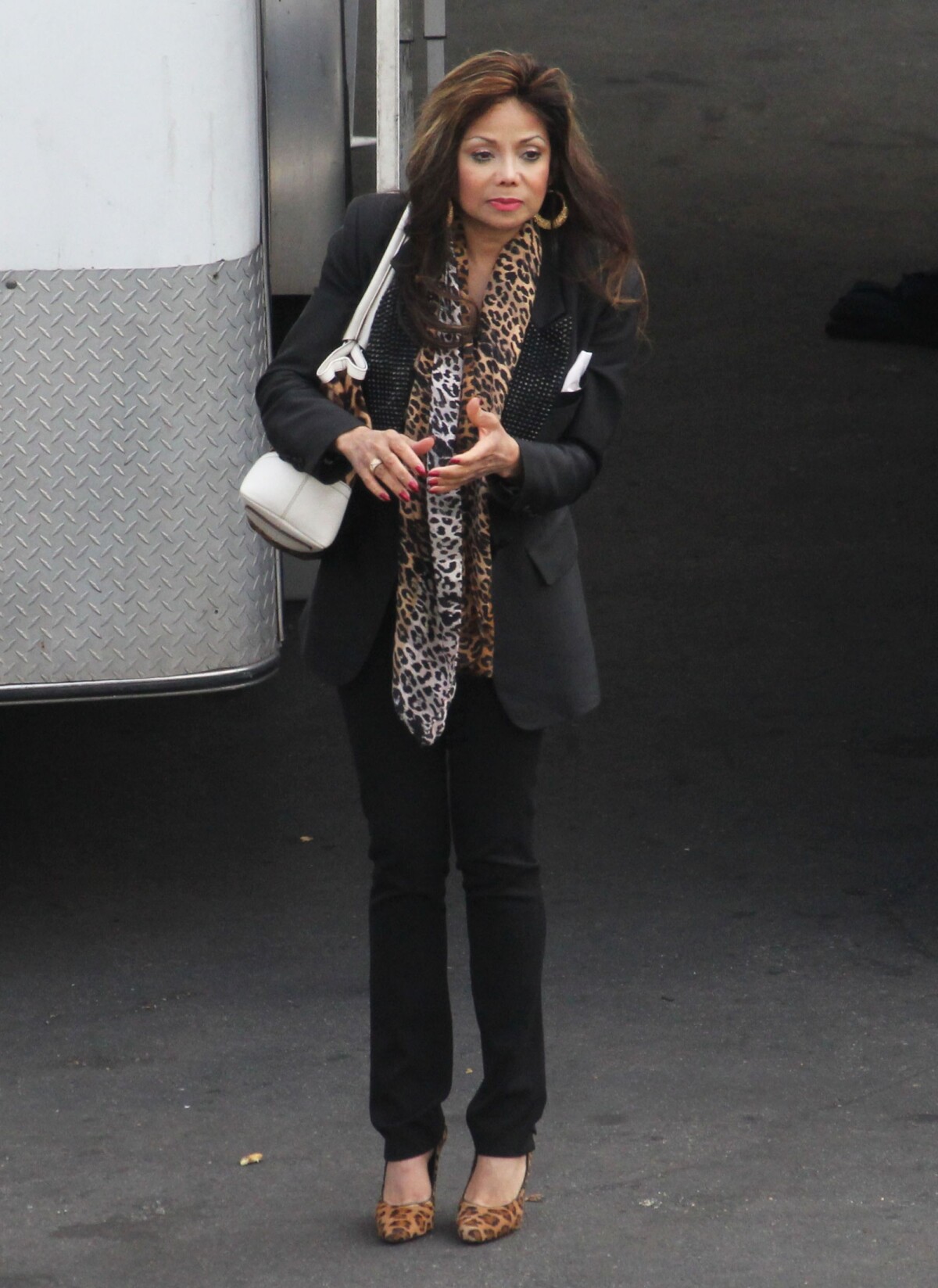 Photo : Prince et La Toya Jackson en visite sur le tournage de la série ...