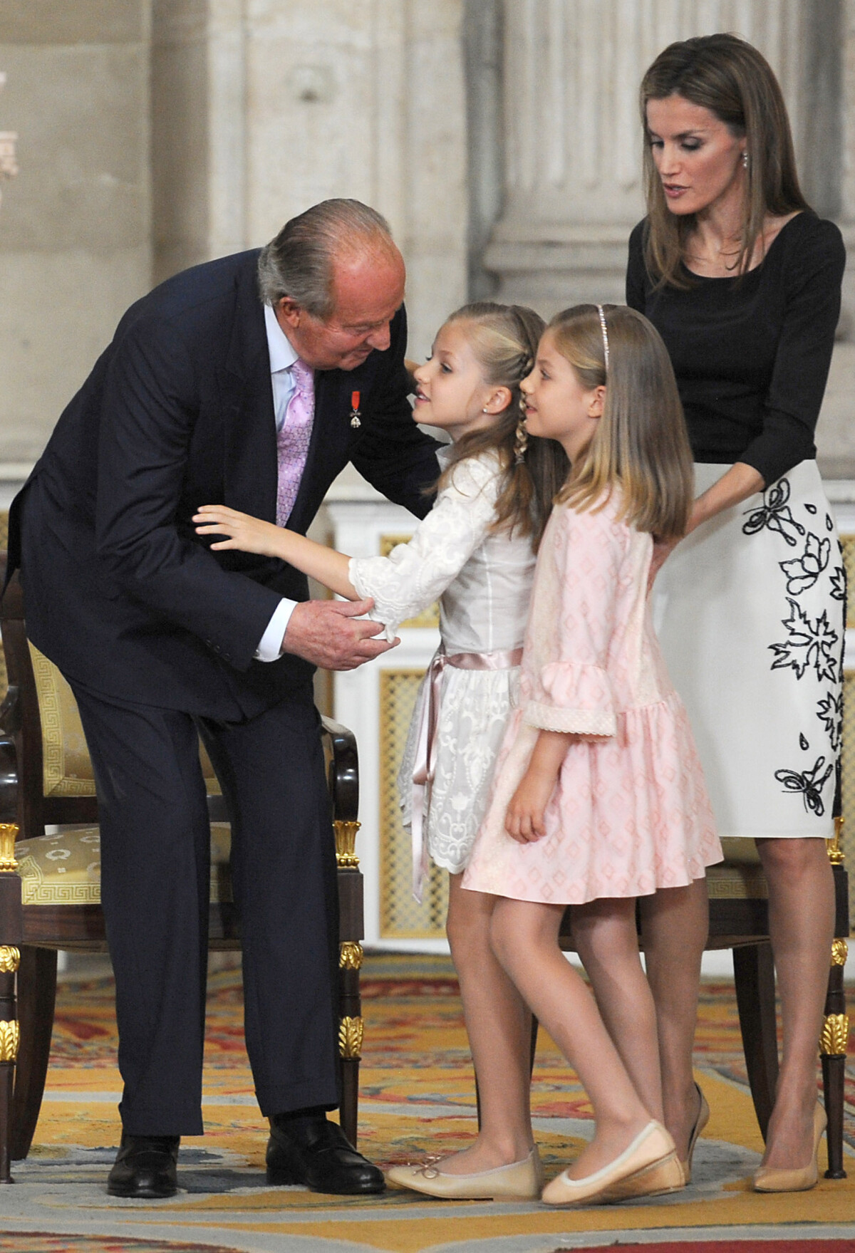 Photo : Le roi Juan Carlos, l'infante Leonor, l'infante Sofia et la ...