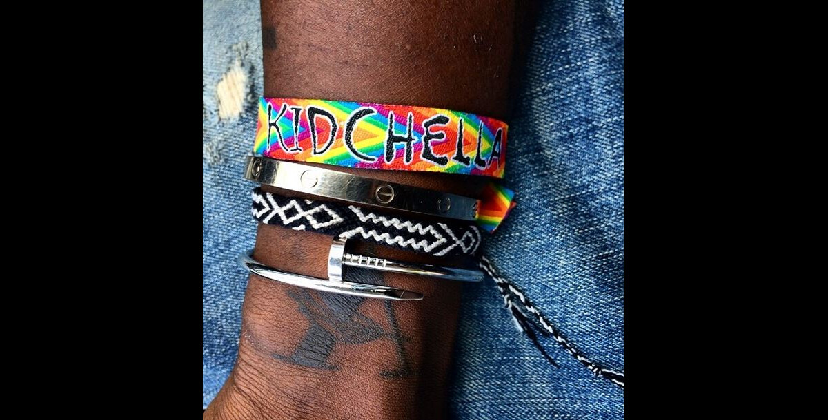 Photo : Bracelet d'entrée à Kidchella, la fête d'anniversaire de North ...