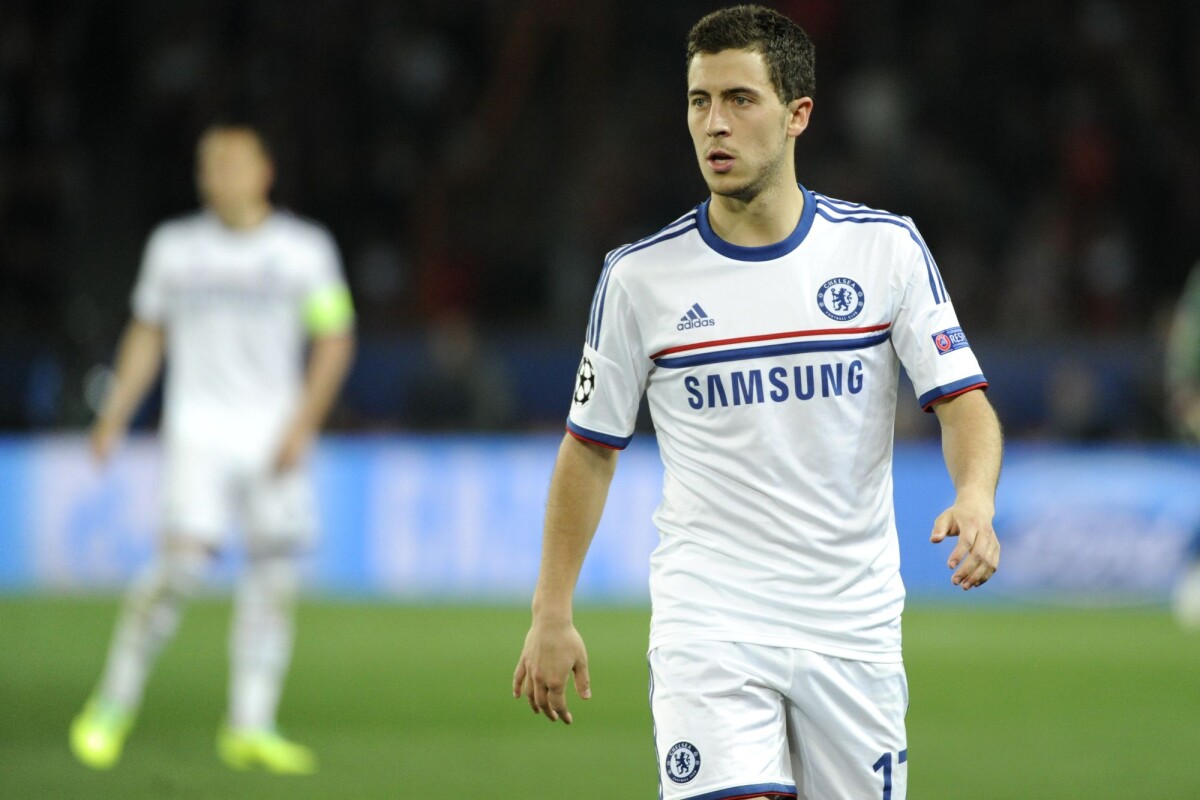 Photo : Eden Hazard lors du match de Ligue des champions entre le PSG ...
