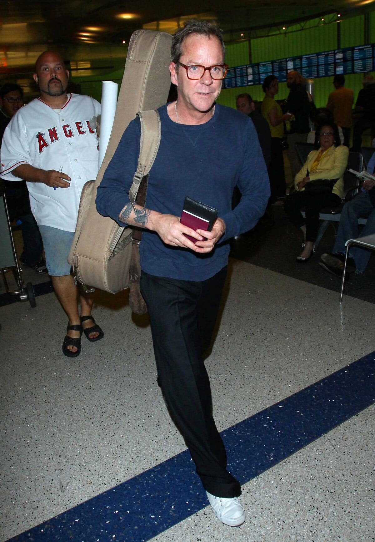 Photo : Kiefer Sutherland arrive à Los Angeles le 1er juillet 2014 ...
