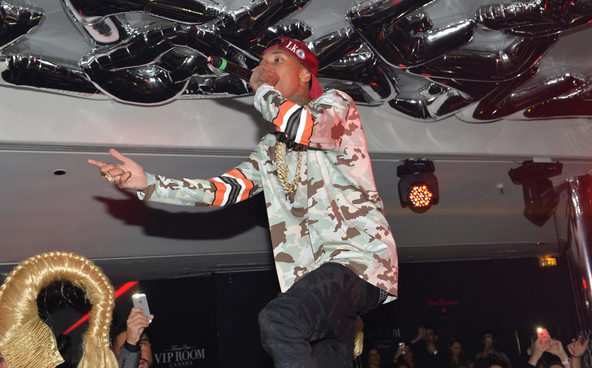 Photo : Tyga au VIP Room à Cannes, le 15 mai 2014. - Purepeople