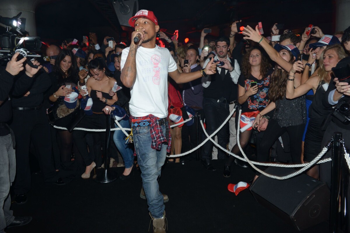 Photo : Concert de Pharell Williams au life club a Monaco le 11 ...