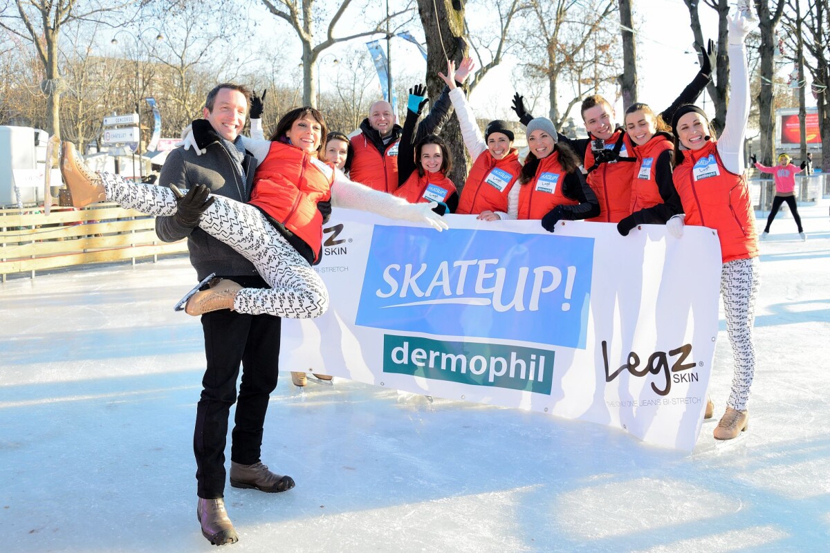 Photo : Stephane Rotenberg and Sarah Abitbol attending Fitness on Ice ...