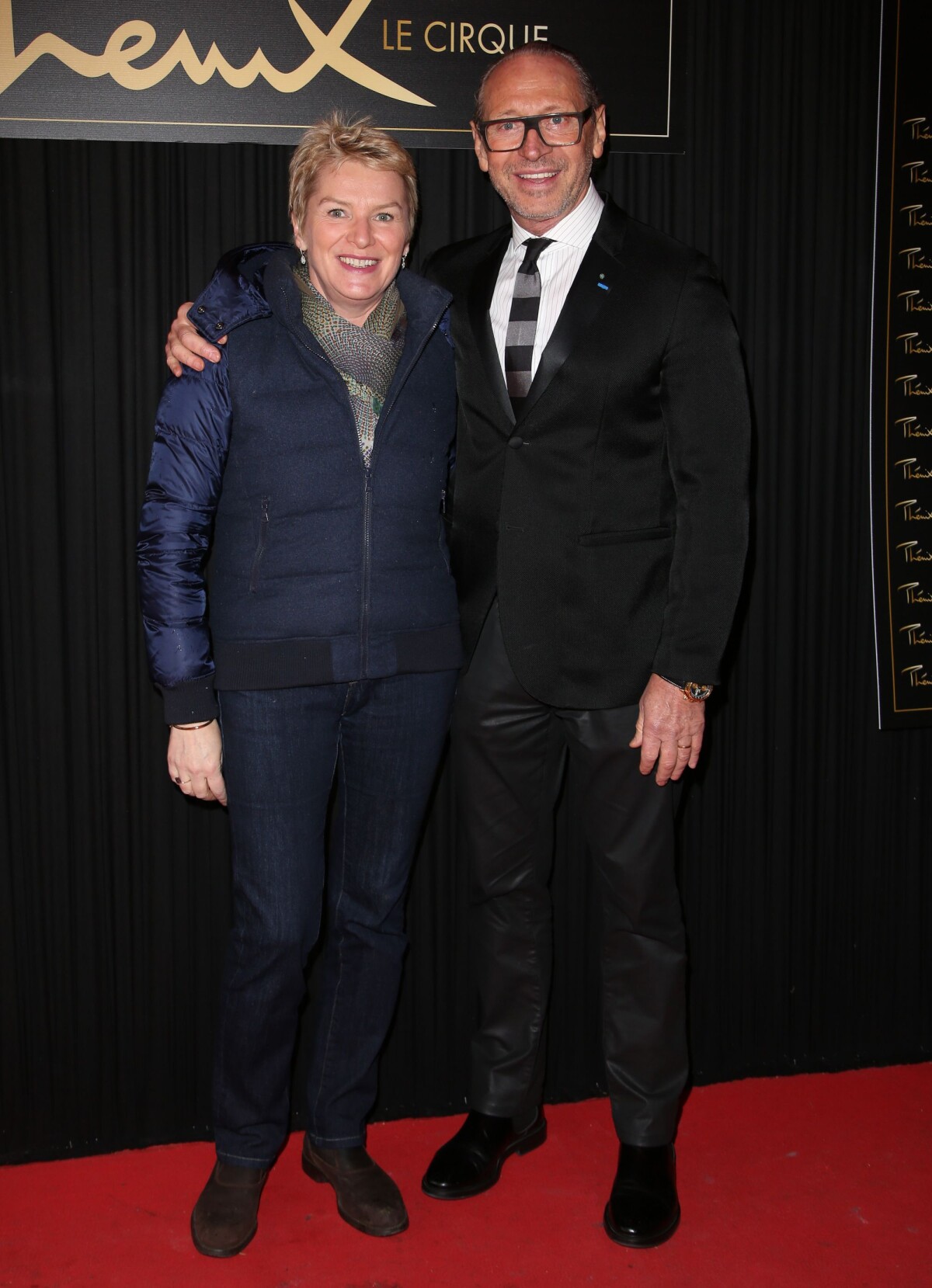 Photo : Elise Lucet et Alain Pacherie (président fondateur du cirque) à ...