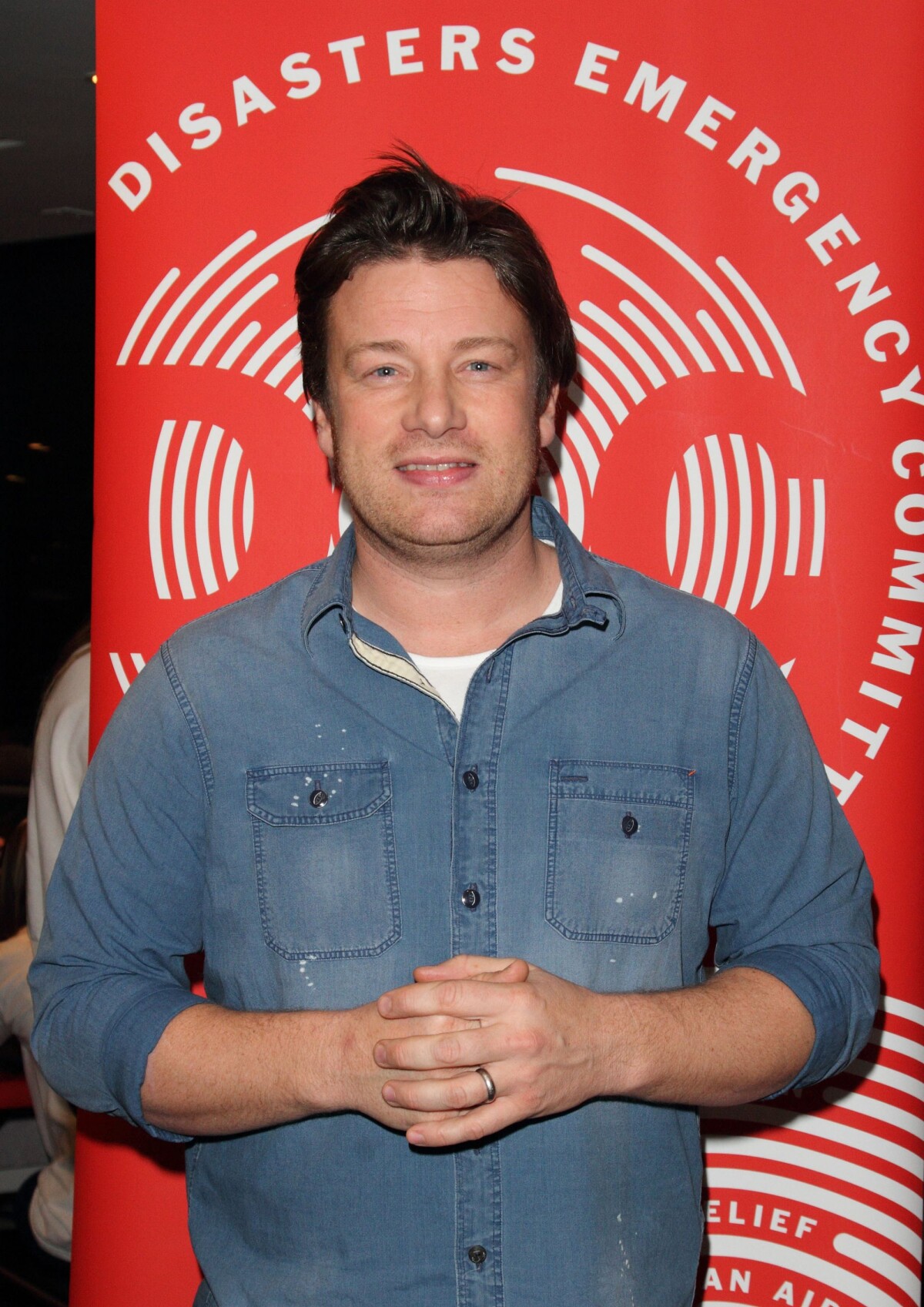 Photo : Jamie Oliver à la BT Tower de Londres, le 18 novembre 2013 ...
