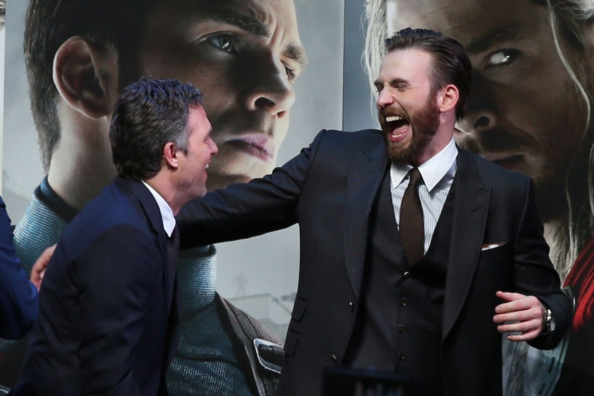 Photo : Mark Ruffalo, Chris Evans - Avant-première du film "The Avengers: Age of Ultron" à ...