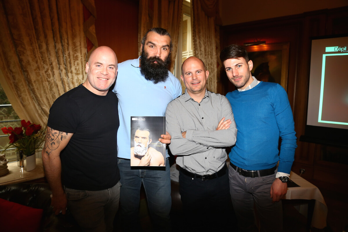 Photo : Renaud Corlouër, Sébastien Chabal, Paul Mauvenu et son frère Jean-Baptiste Mauvenu à la ...