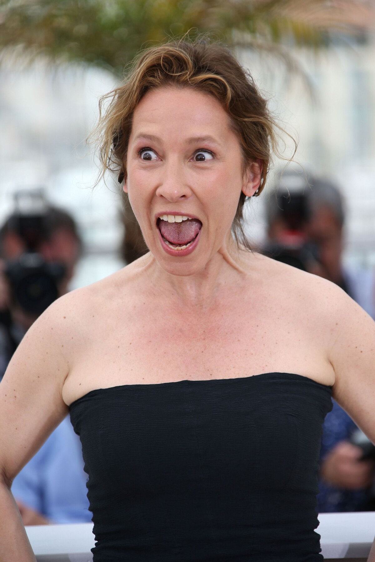 Photo : Emmanuelle Bercot - Photocall du film "La Tête haute" (hors compétition) lors du 68ème ...