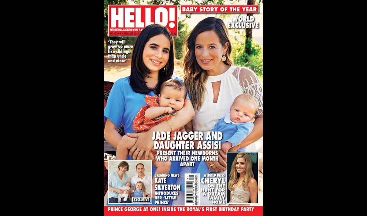 Photo : Jade Jagger et sa fille Assisi posent en couverture du magazine ...