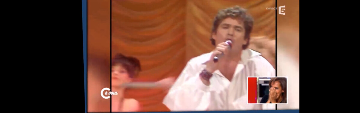 Photo : Karine Le Marchand en 1991. Elle était choriste au côté de ...