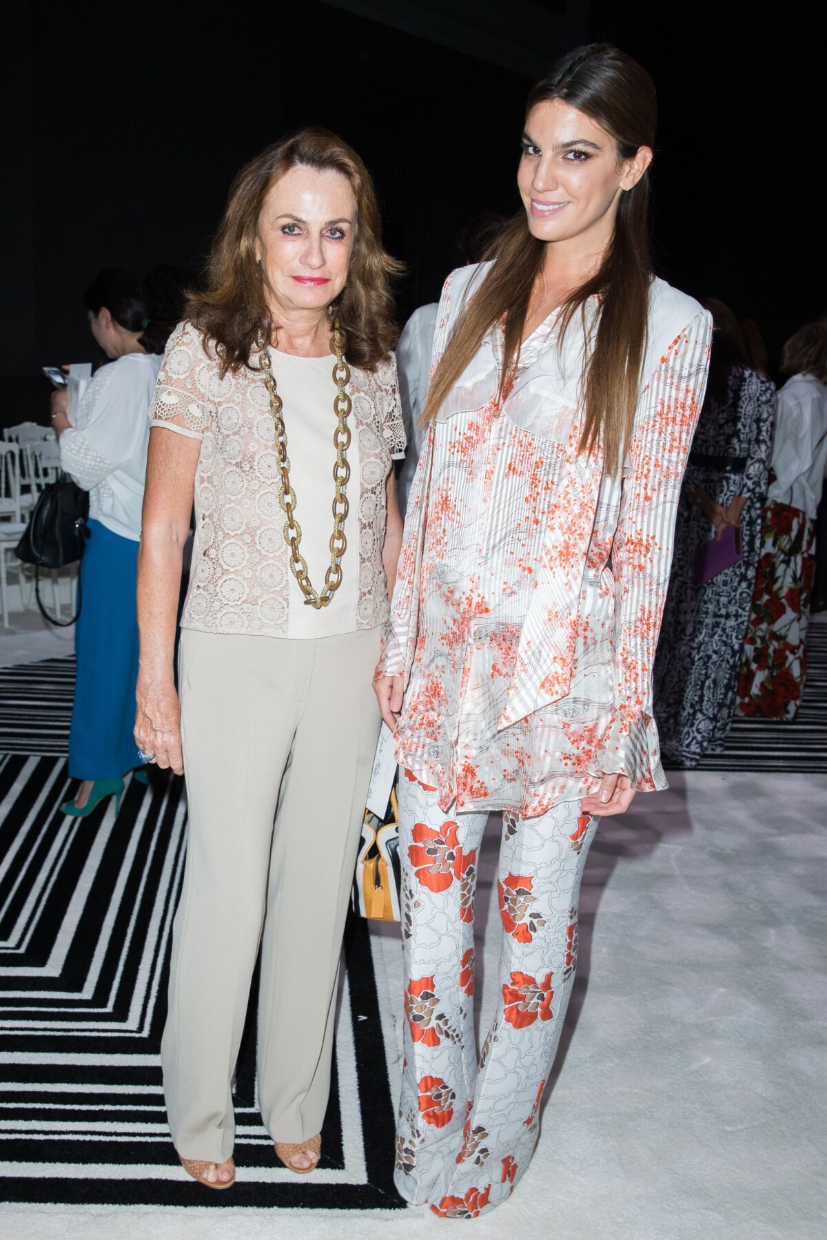 Photo : Georgina Brandolini d'Adda et sa fille Bianca au défilé de mode ...