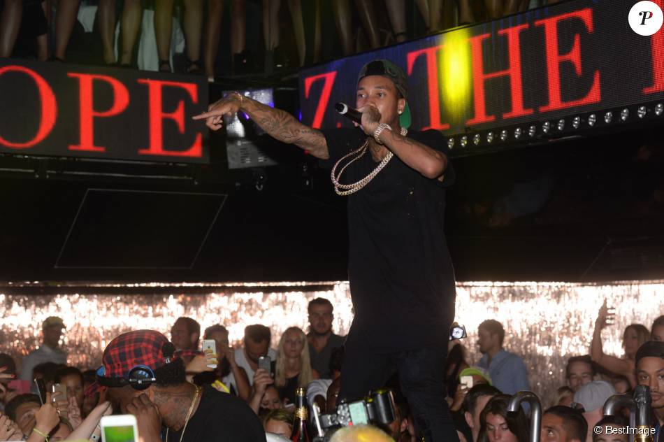 Exclusif - Tyga en showcase au VIP Room à Saint-Tropez, le 5 août 2015 ...