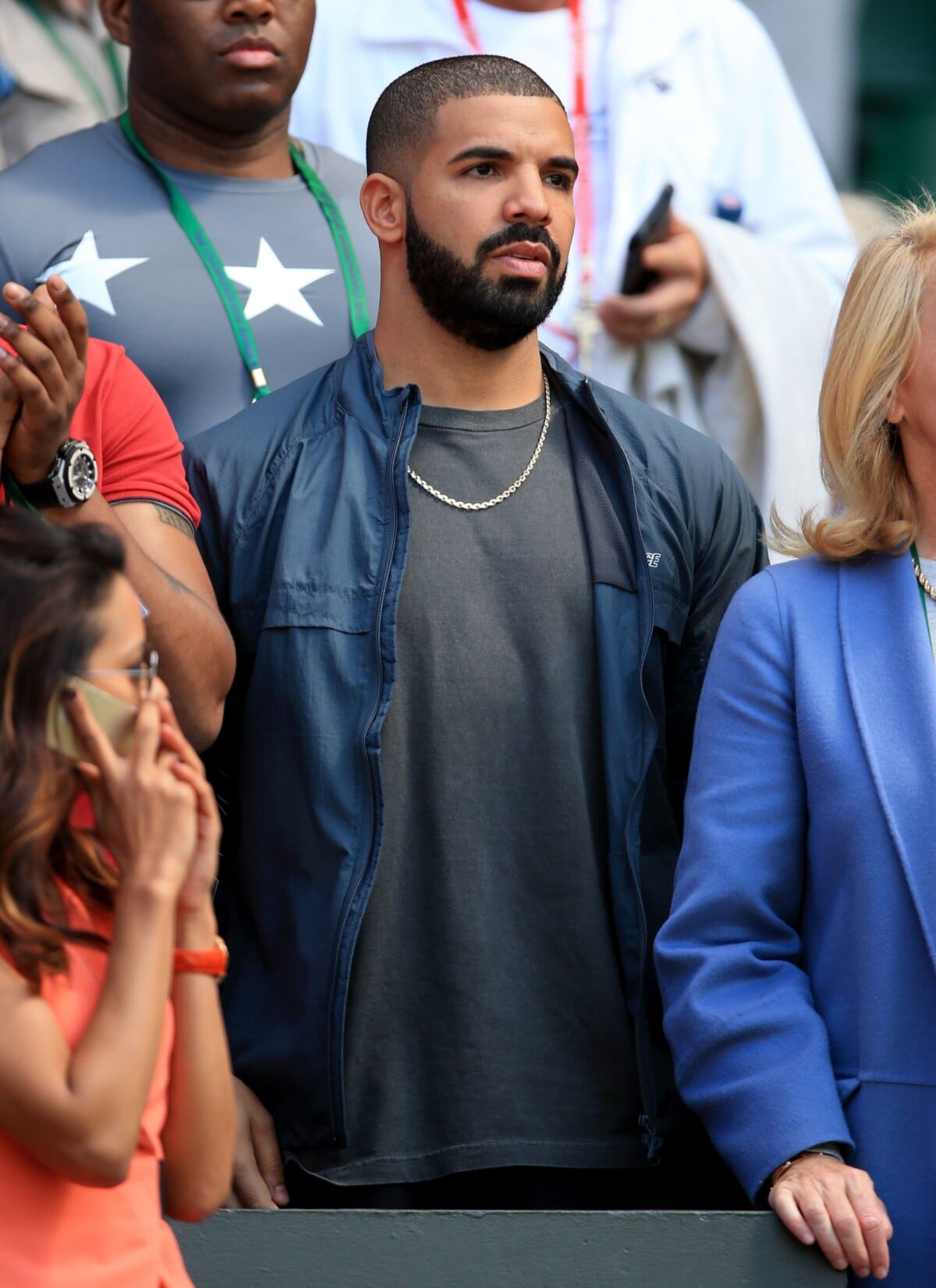 Photo : Drake à Wimbledon le 9 juillet 2015. - Purepeople