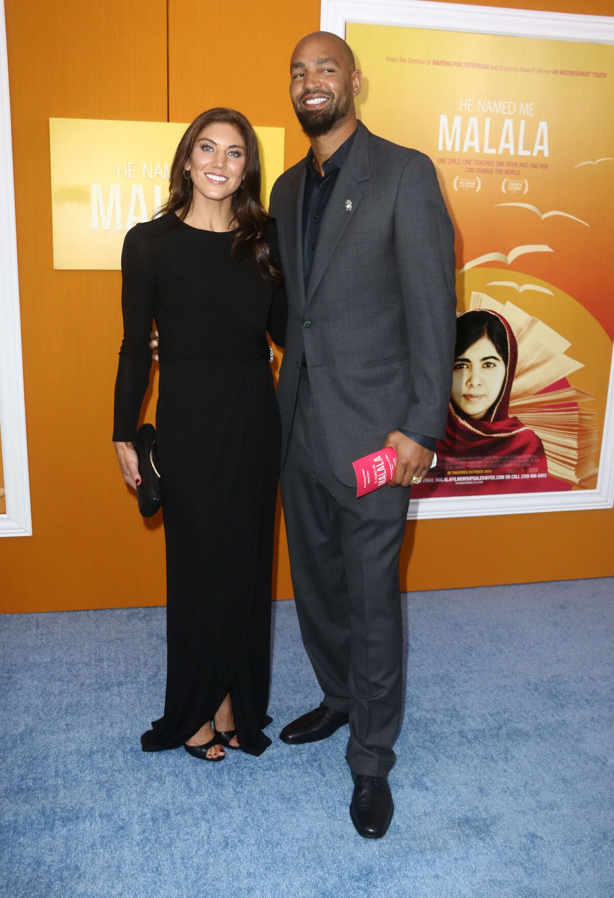 Photo : Hope Solo et son mari Jerramy Stevens à la première du biopic ...