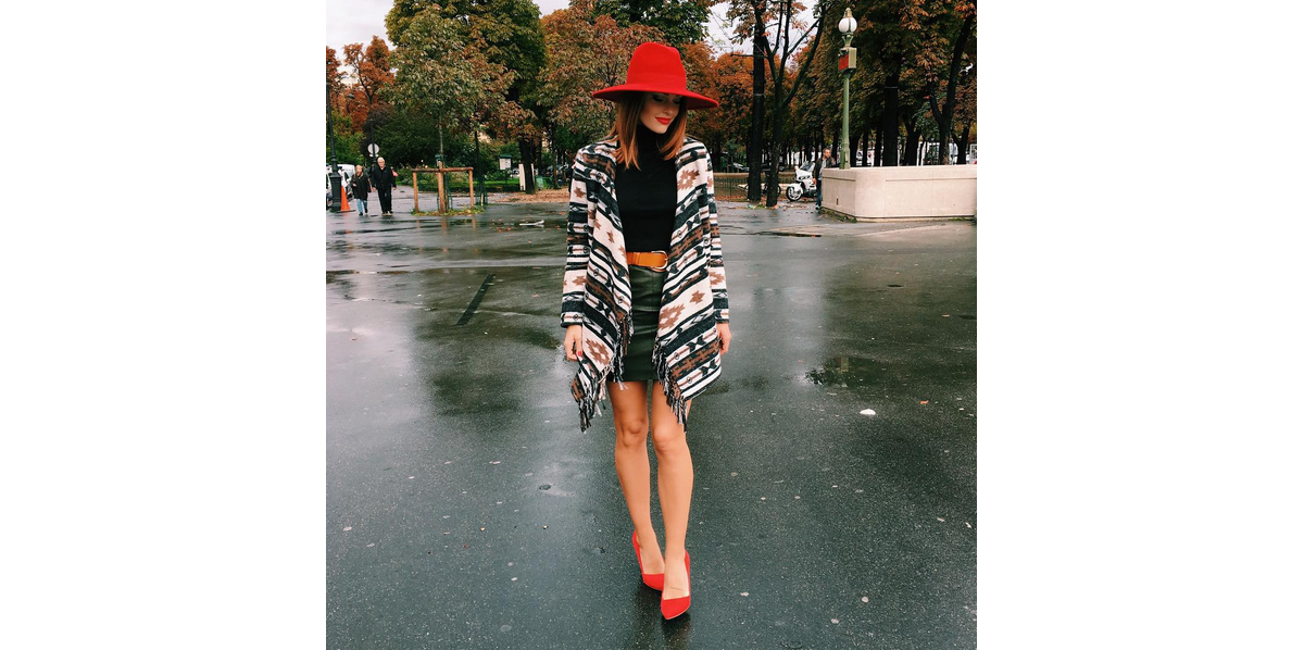 Photo : De passage à Paris pour la Fashion Week, Caroline Receveur ...