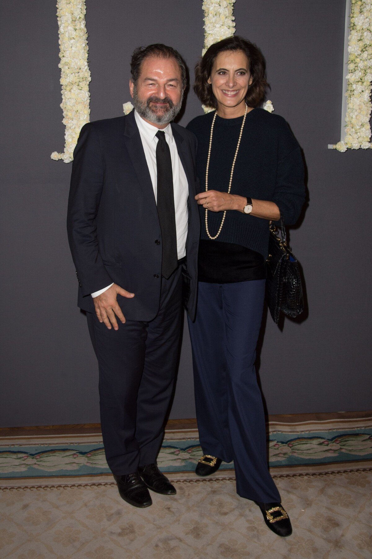 Photo Inès De La Fressange Et Son Compagnon Denis Olivennes Assistent