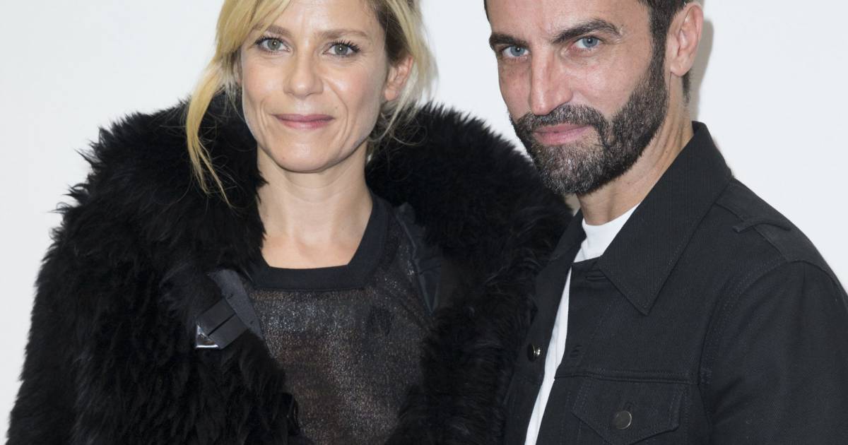 Marina Foïs et Nicolas Ghesquière dans les coulisses du défilé Louis ... Marina Foïs et Nicolas Ghesquière dans les coulisses du défilé Louis ...