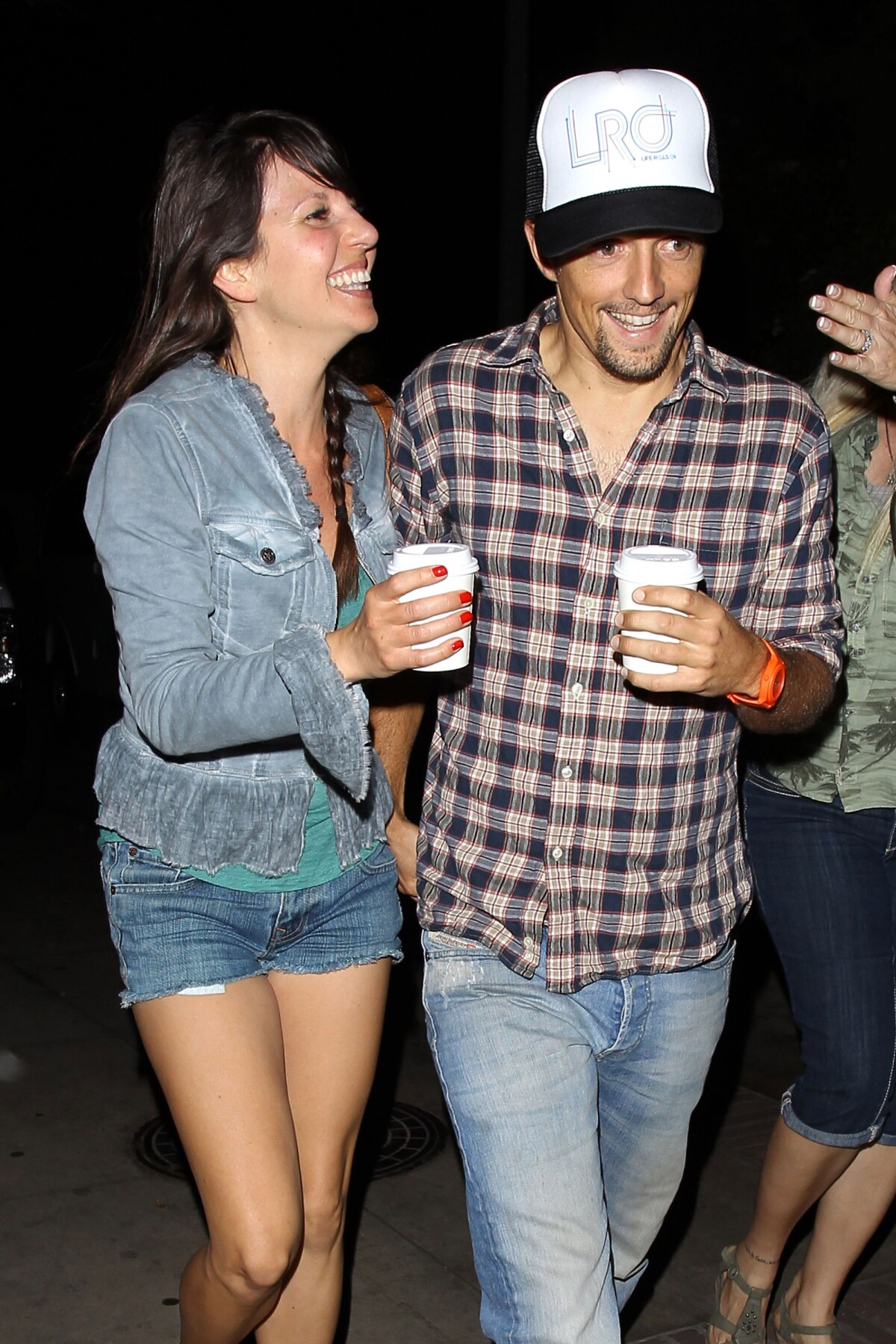 Photo : Le chanteur Jason Mraz et sa femme Tina, au concert de Coldplay ...