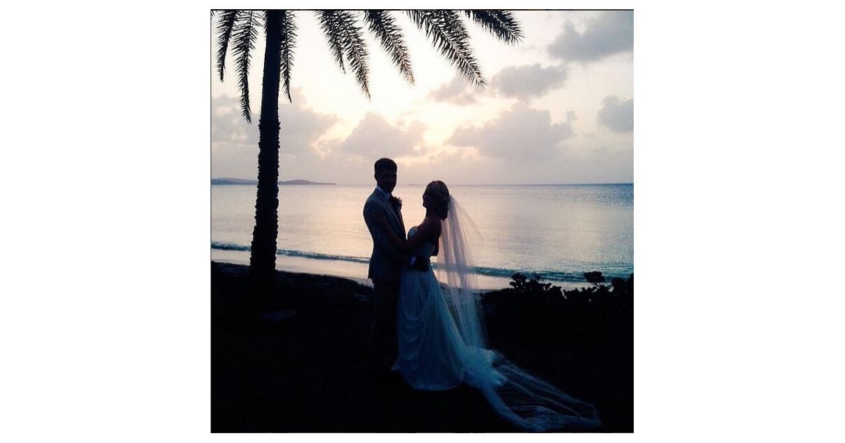 Colleen et Aaron Ramsey - Photo publiée le 8 juin 2015 - Purepeople