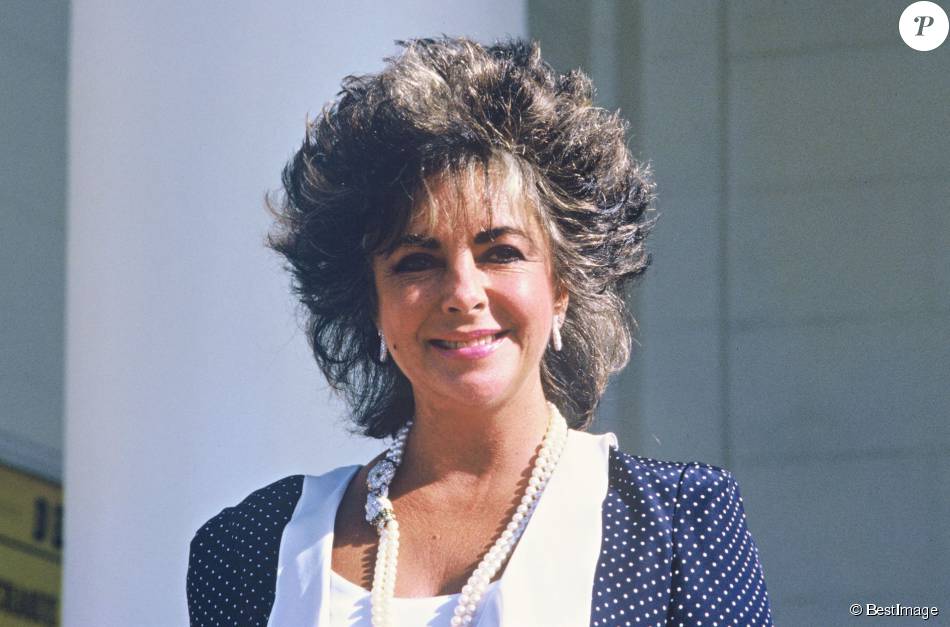 Elizabeth Taylor à Deauville en 1985. - Purepeople