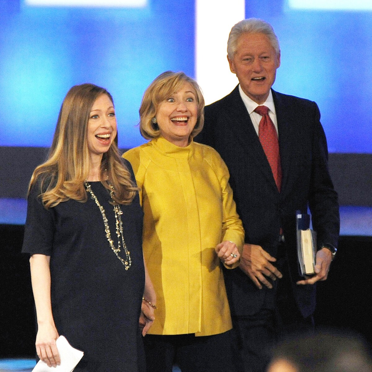 Photo : Chelsea, Hillary et Bill Clinton au Clinton Global Initiative à ...
