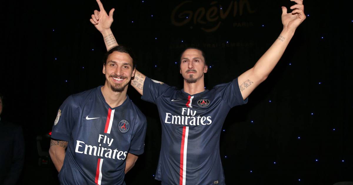 Zlatan Ibrahimovic découvre sa statue de cire au Musée Grévin à Paris ...