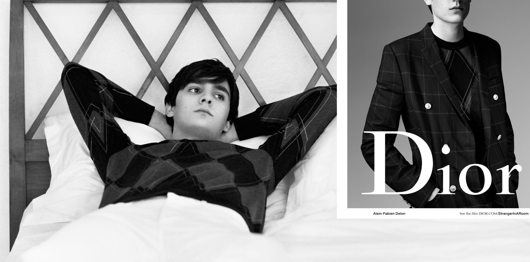 Alain-Fabien Delon : Mannequin et acteur mystérieux pour Dior Homme ...